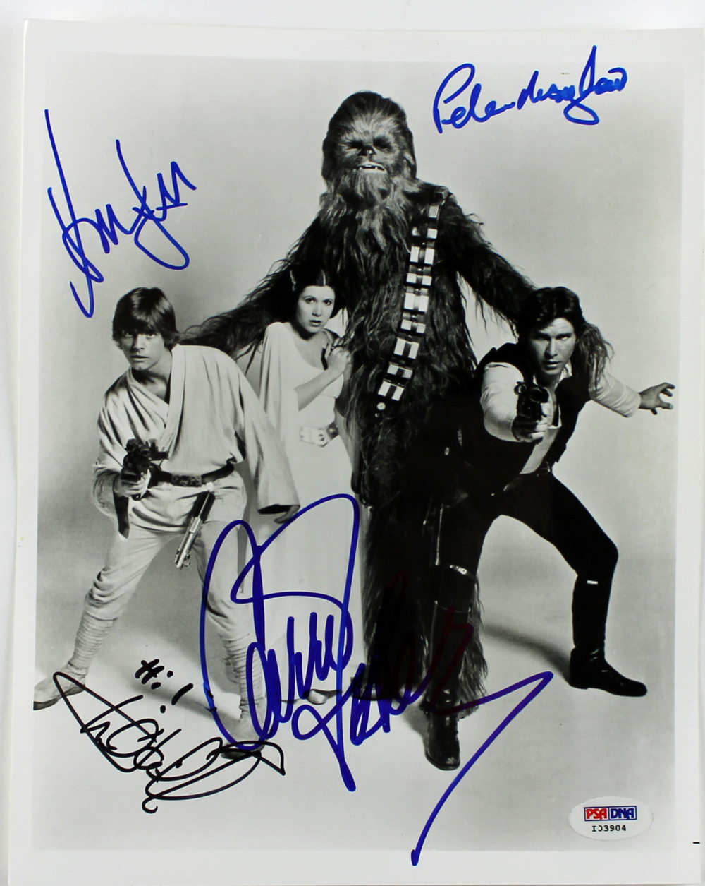Lot Detail Star Wars Cast Signed 8 X 10 Photo W Ford Hamill