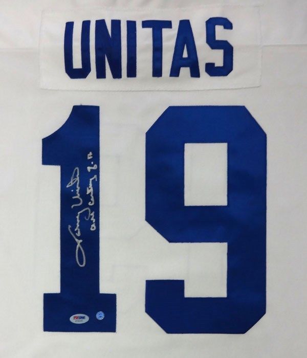 Lot Detail Johnny Unitas Signed And Inscribed Colts Jersey W All