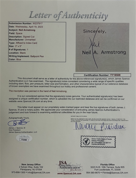 Lot Detail Neil Armstrong Signed Segment In Framed Apollo 11 Display